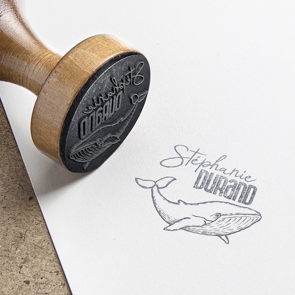 Whale Stamp - Etsy
