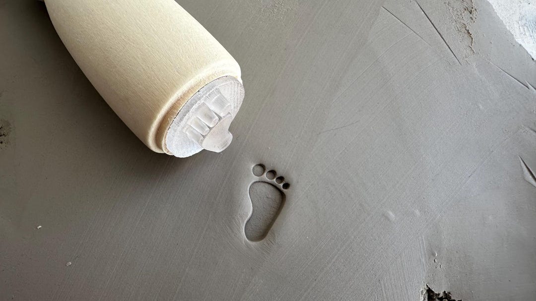 Pottery Stamp Foot. Ceramic Stamp Foot. Ceramic Pottery Stamp. - Etsy