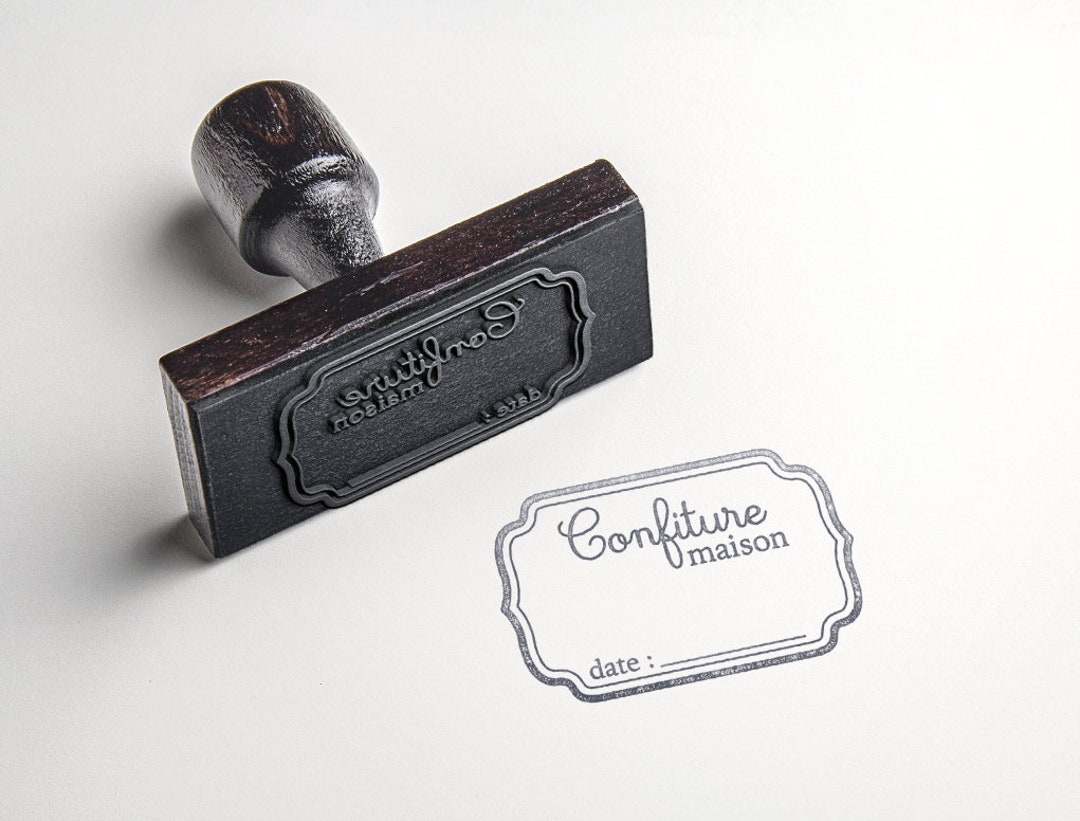 Homemade Jam Stamp. Jam Ink Stamp. Stamp for Jam Label. Packaging Stamp ...