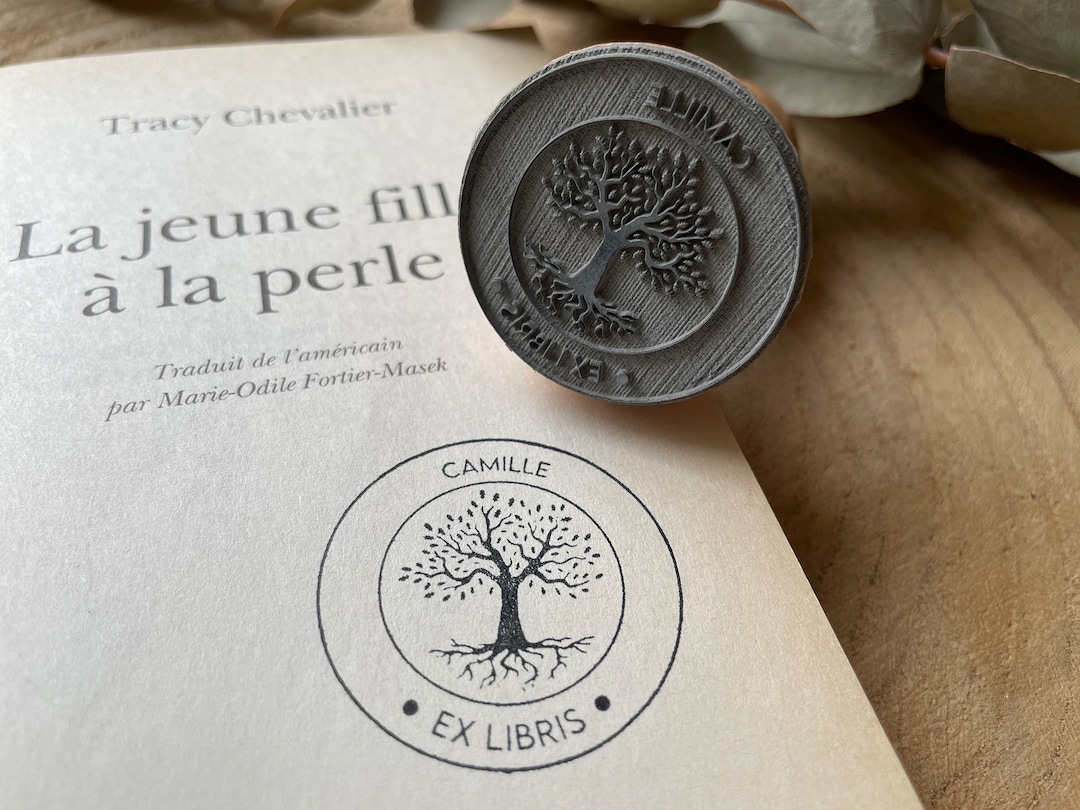 Custom Tree Stamp. Ex Libris Tree of Life Ink Stamp. Large Customizable ...