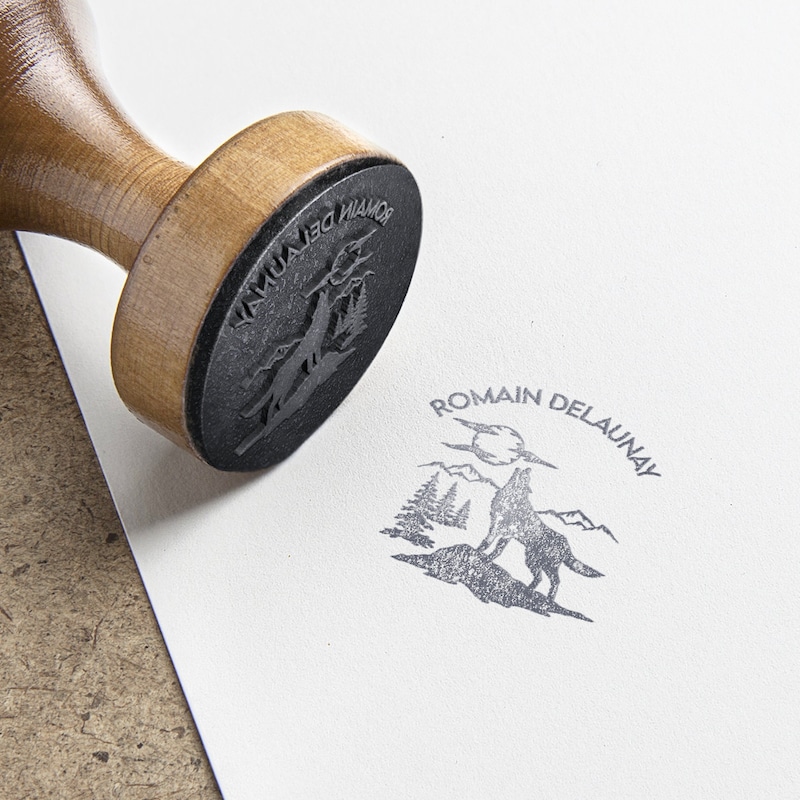 Wolf Stamp - Etsy