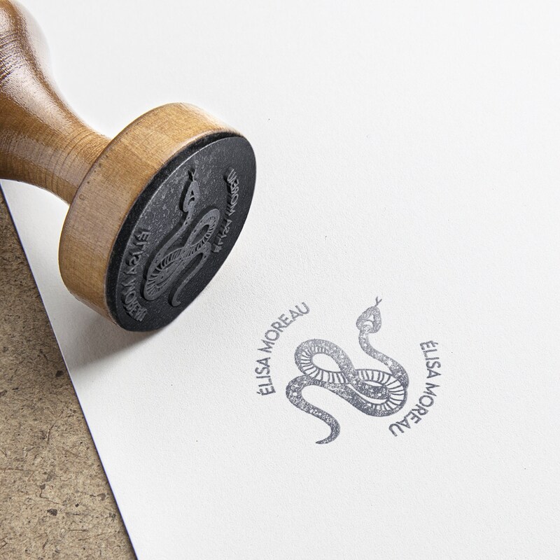 Snake Stamp - Etsy