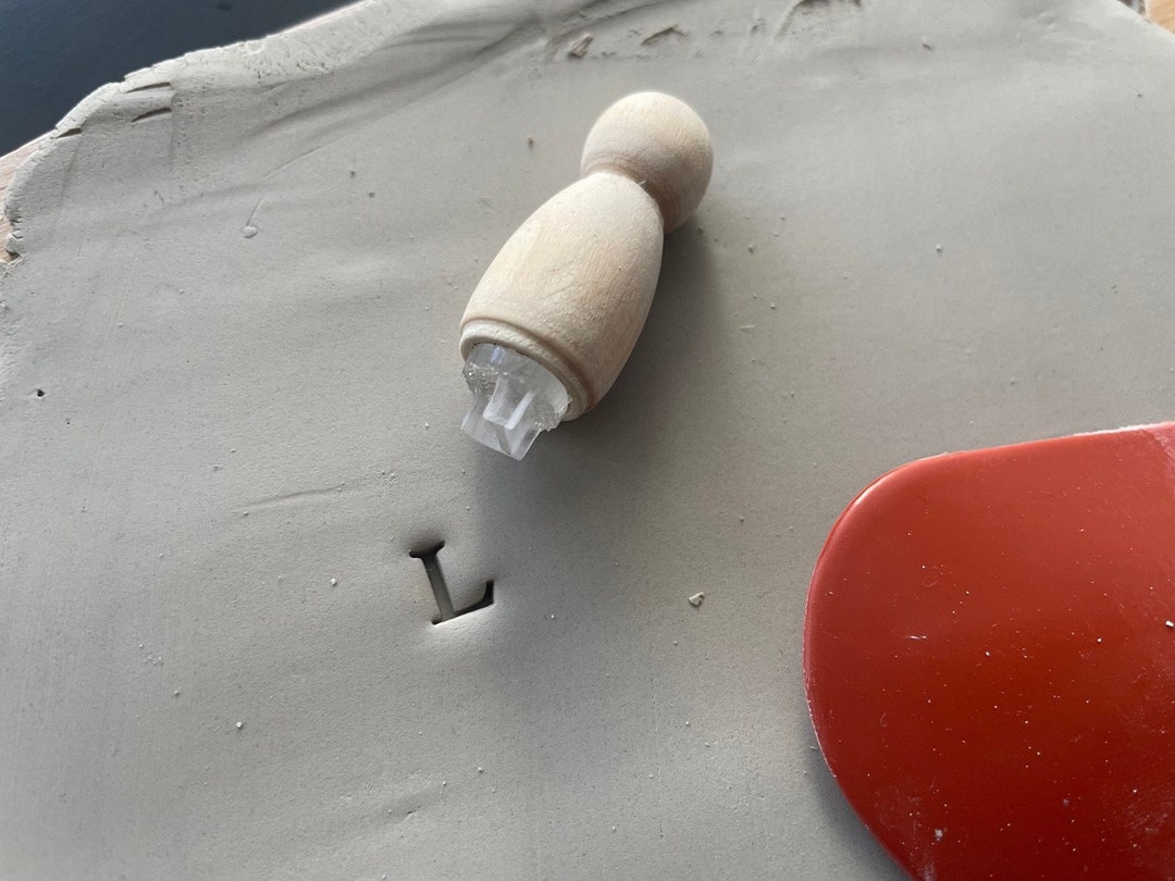 Personalized Initial Pottery Stamp. Initial Ceramic Stamp. Customizable ...