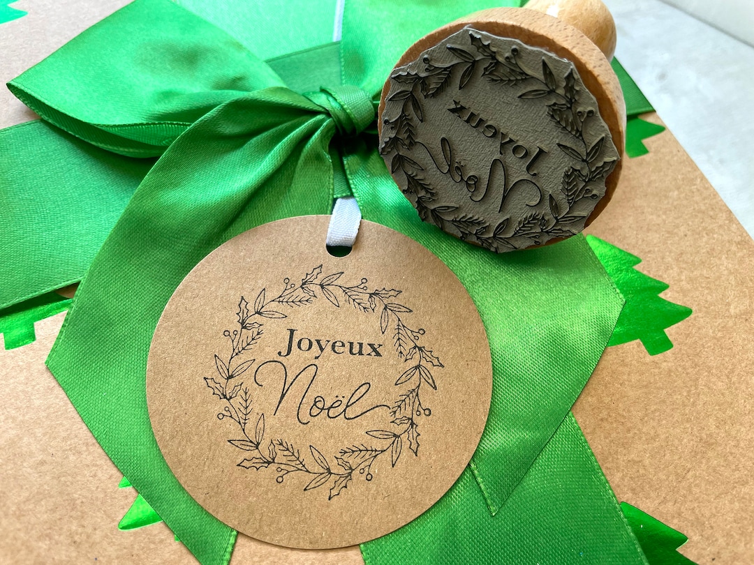 Merry Christmas Christmas Wreath Stamp. Christmas Ink Stamp. Christmas ...