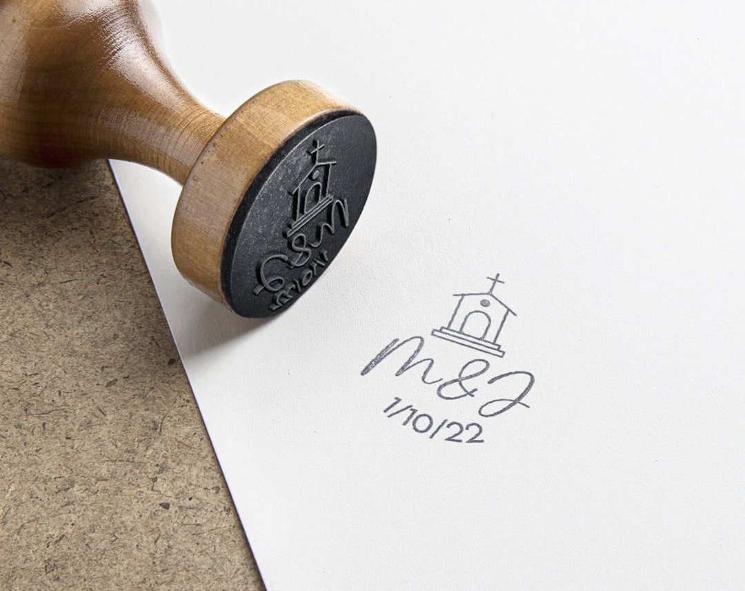 Personalized Church Stamp. Ink Stamp First Name and Church Baptism ...