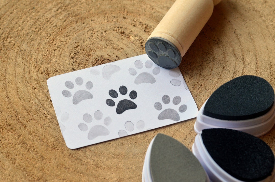 Mini Dog Paw Stamp. Small Paw Ink Stamp. Animal Birthday Stamp. - Etsy