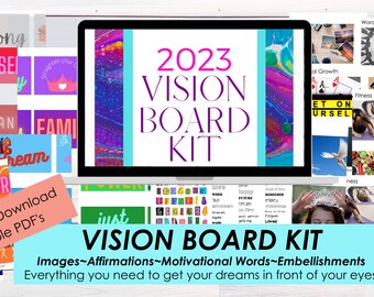 2023 Vision Board Kit - Etsy
