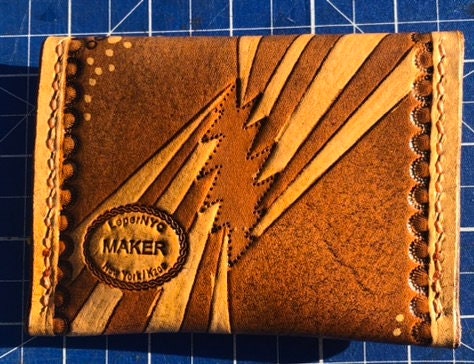 Grateful Dead Leather Minimalist Wallet 100% Handmade - Etsy
