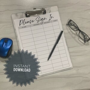 Please Sign in | Sign in Sheet 8.5" X 11" - Etsy