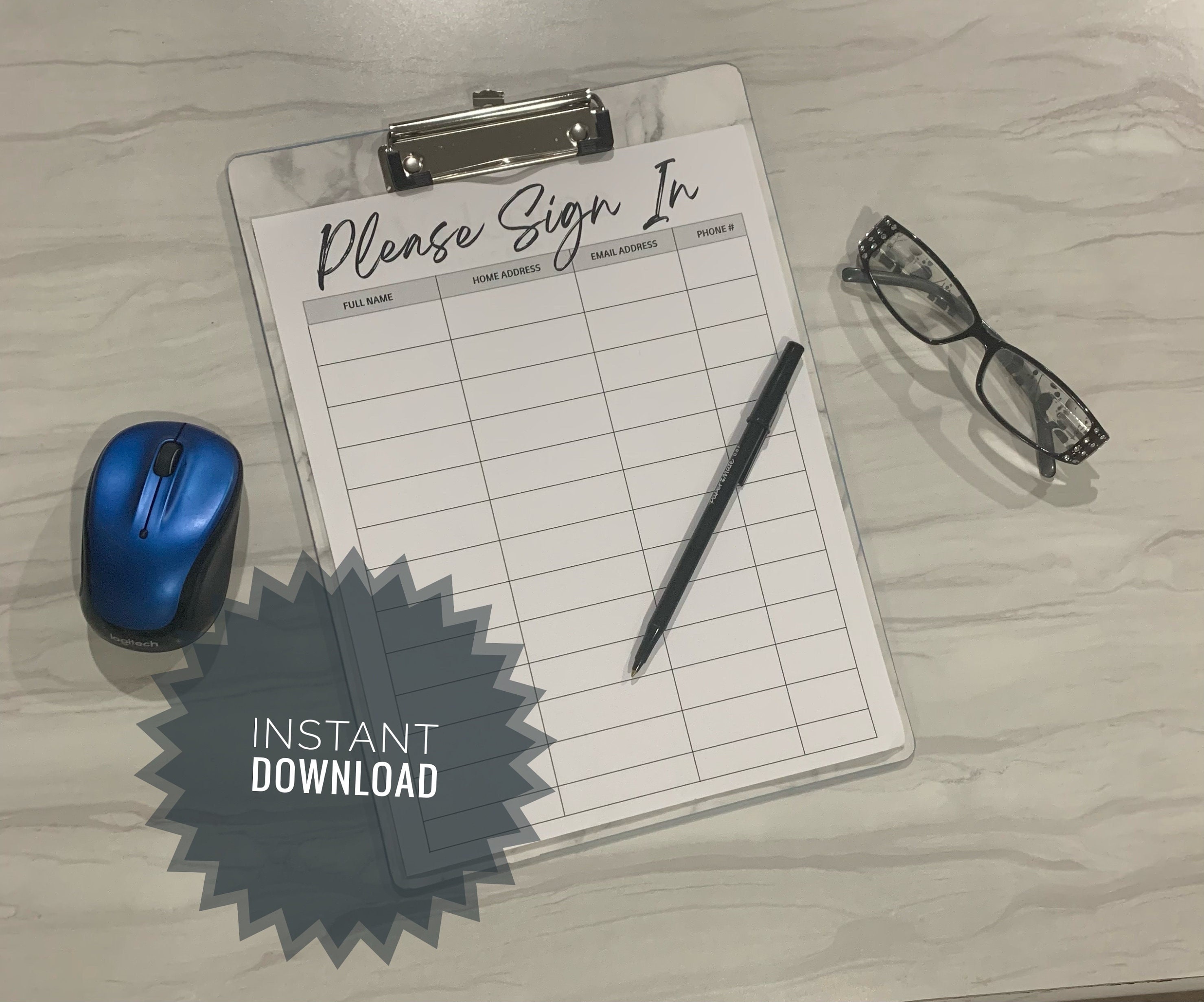 Please Sign in | Sign in Sheet 8.5" X 11" - Etsy