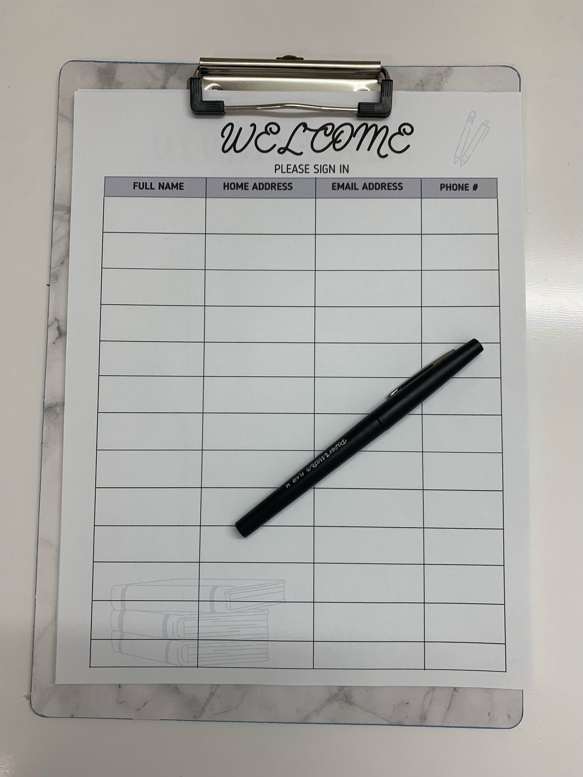 Welcome Please Sign in Sheet | Instant Download | Printable | Name ...