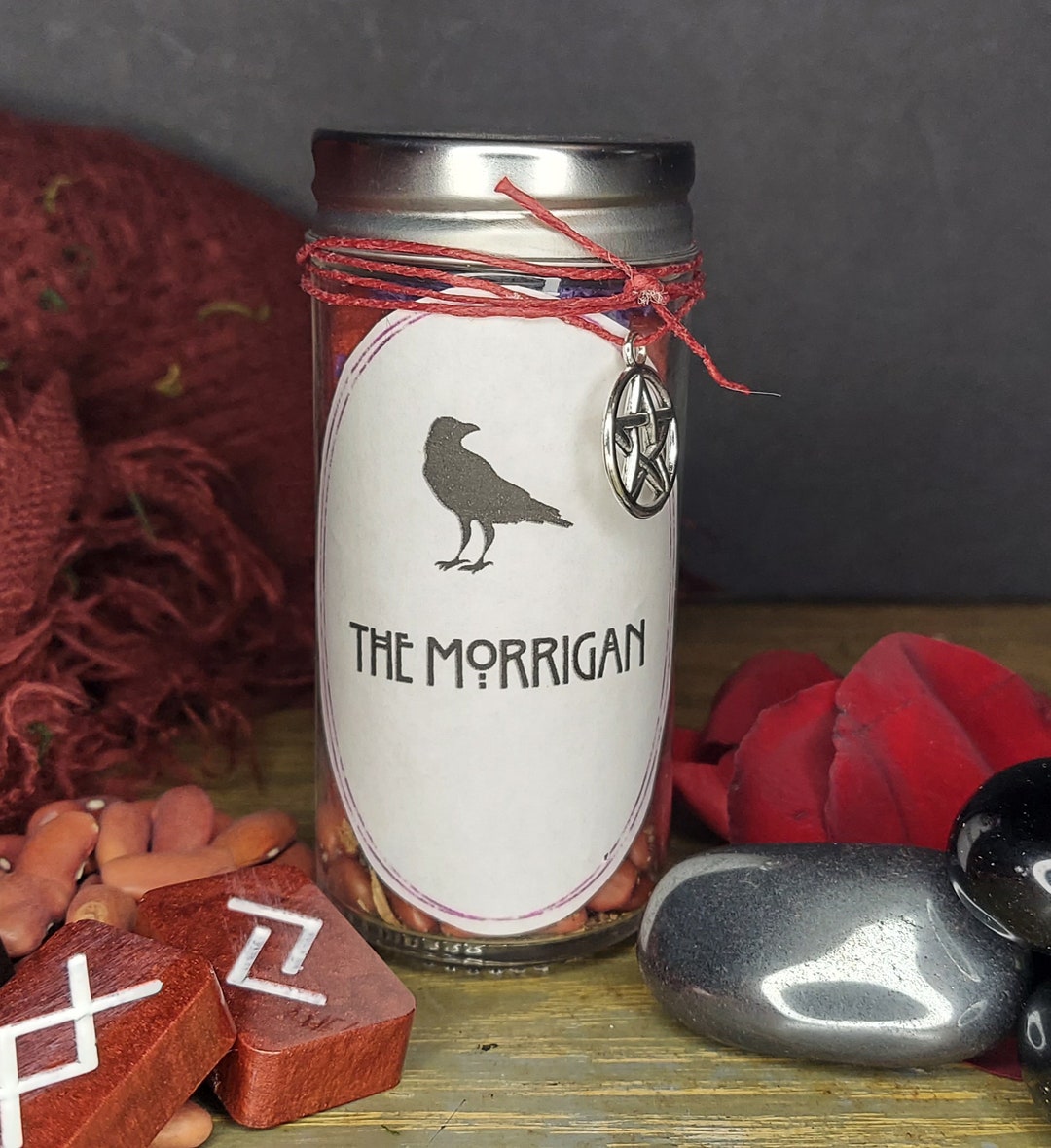 The Morrigan Offering Jar, Diety Offering, Altar Spell Supplies, Witchy ...