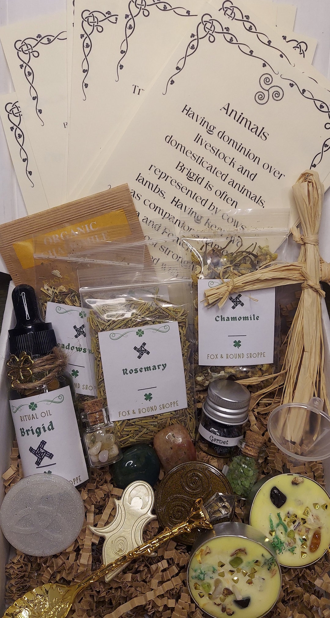 Brigid Altar Kit DIY, Ritual Kit, Anointing Oil, Herbs, Witch Goddess ...