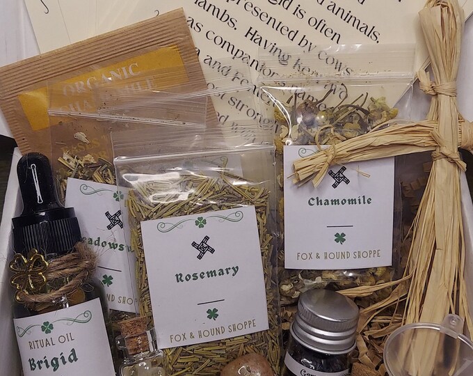Brigid Altar Kit DIY, Ritual Kit, Anointing Oil, Herbs, Witch Goddess ...