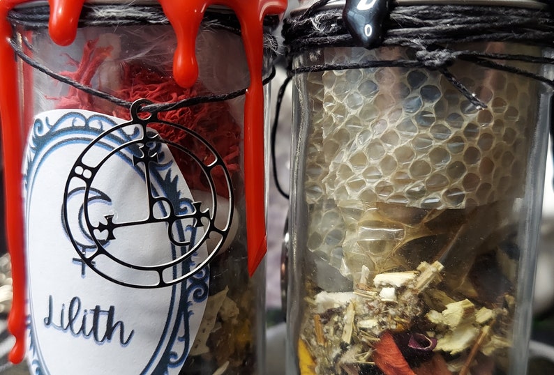 Lilith Offering Jar, Diety Offering, Altar Spell Supplies, Witchy Decor ...