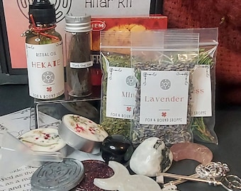 Aphrodite Altar Kit DIY, Ritual Kit, Anointing Oil, Herbs, Witch ...