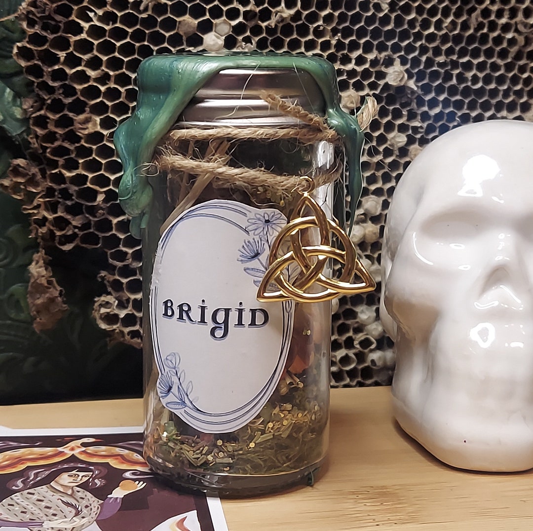 Brigid Offering Jar, Diety Offering, Altar Spell Supplies, Witchy Decor ...