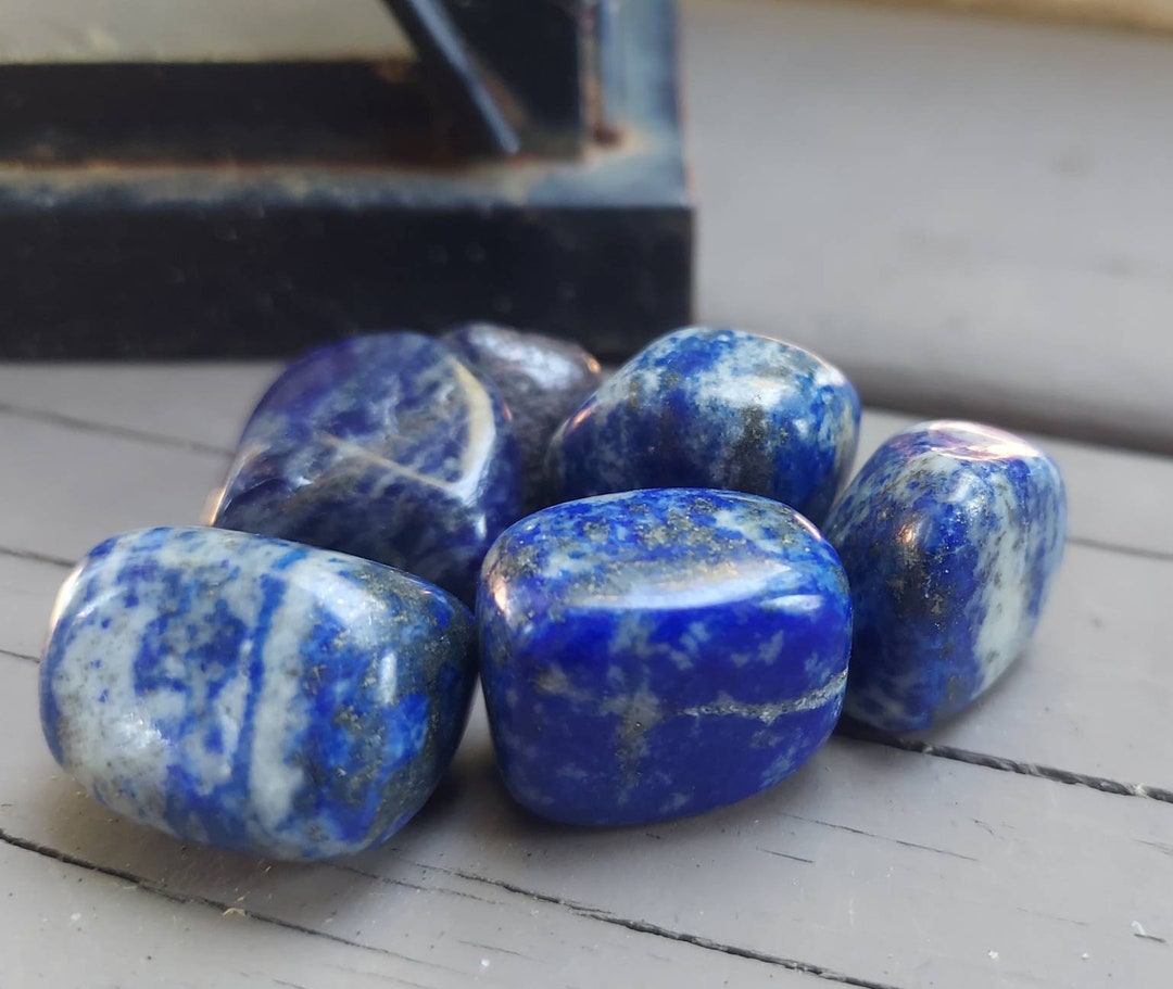 Lapis Lazuli Tumble chilean, Tumbled Lapis With Sparkle - Etsy
