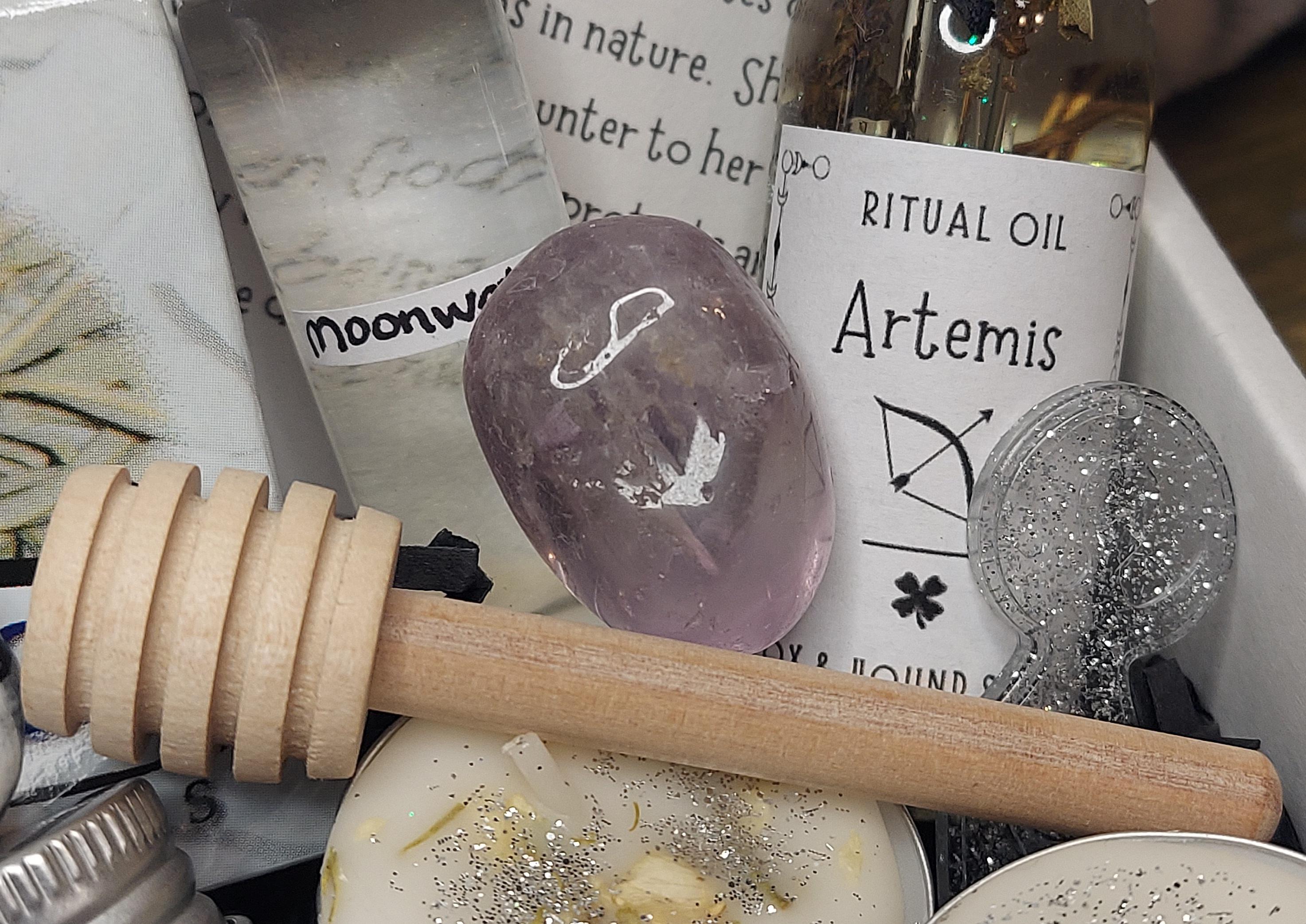 Artemis Altar Kit DIY, Ritual Kit, Anointing Oil, Herbs, Witch Goddess ...