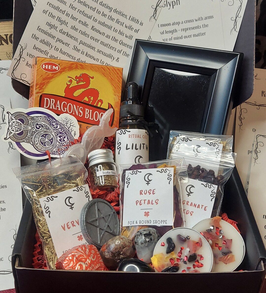 Lilith Altar Kit DIY, Ritual Kit, Anointing Oil, Herbs, Witch Goddess ...