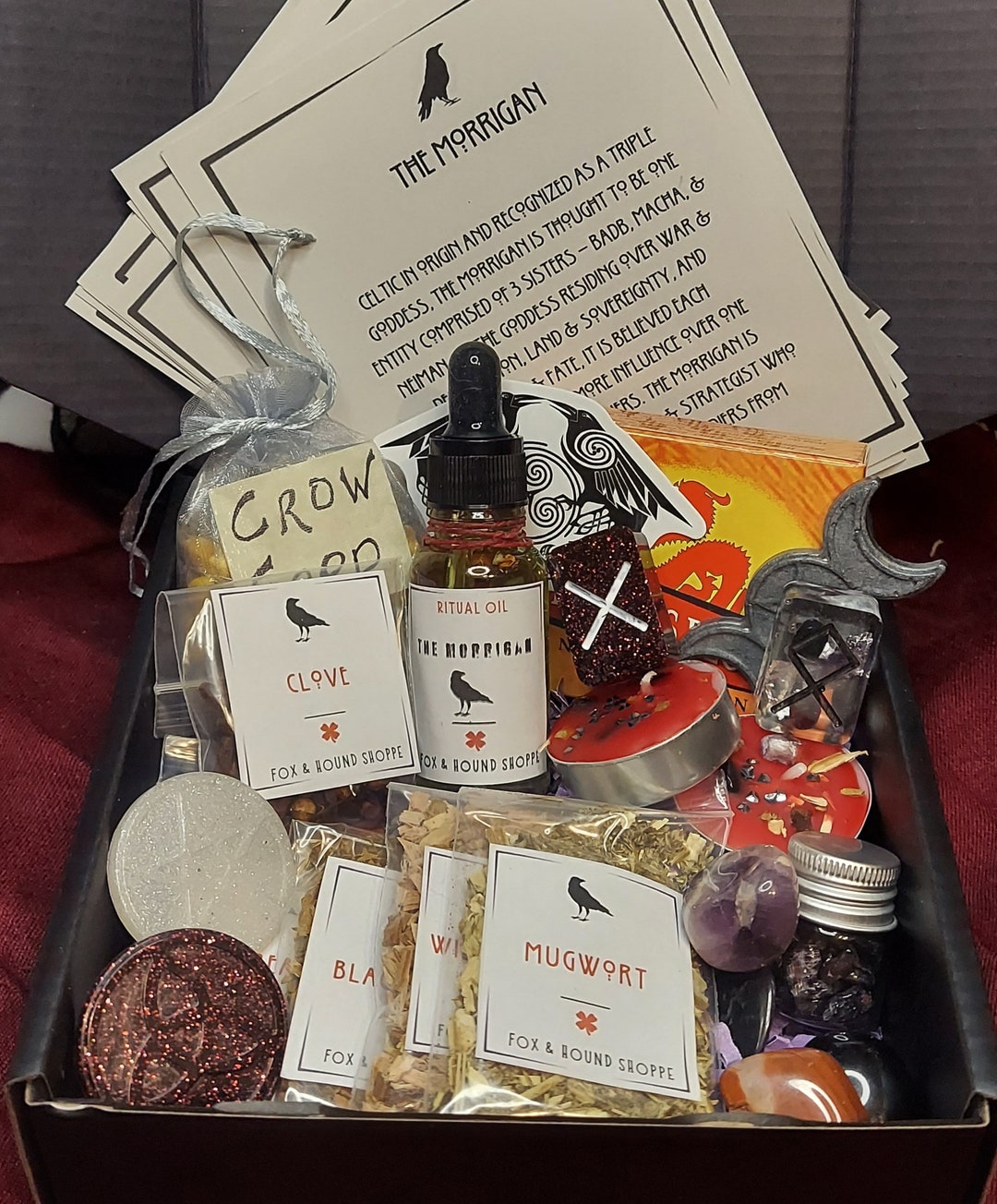 The Morrigan Altar Kit DIY, Ritual Kit, Anointing Oil, Herbs, Witch ...