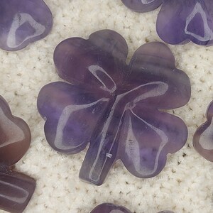 Rainbow Fluorite Clover, 4 Leaf Clover Crystal Carving, St. Patrick's ...