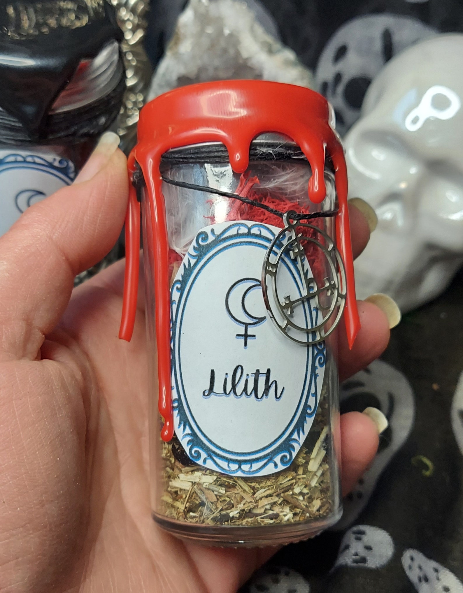 Lilith Offering Jar, Diety Offering, Altar Spell Supplies, Witchy Decor ...