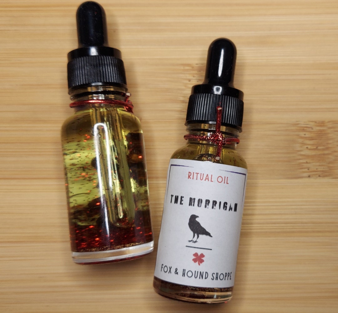 The Morrigan Ritual Oil, Anointing Oil, Witch Altar Spell Divination ...