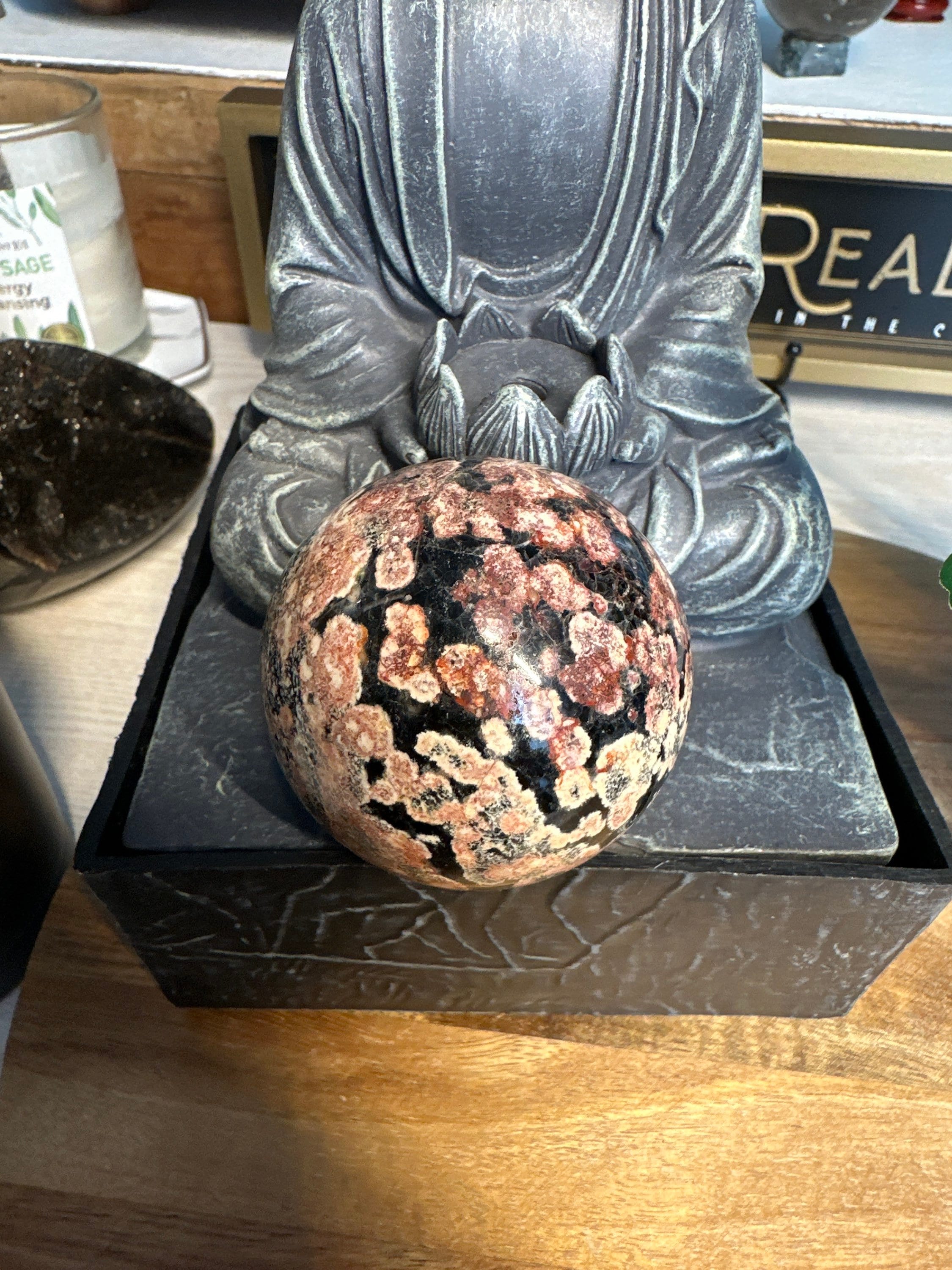 Rare Pink Snowflake Obsidian Sphere/ 2.11 Inches/52.9 Mm - Etsy