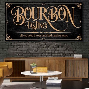 Bourbon Bar Signbar Signsbar Decorwhiskey Bar Signwhiskey - Etsy