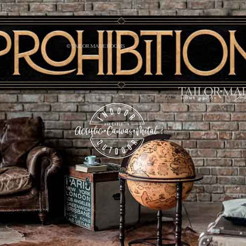 Prohibition Sign - Etsy