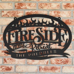 Firepit Sign, Fire Pit Sign, Campfire Sign, Backyard Sign, Patio Sign ...