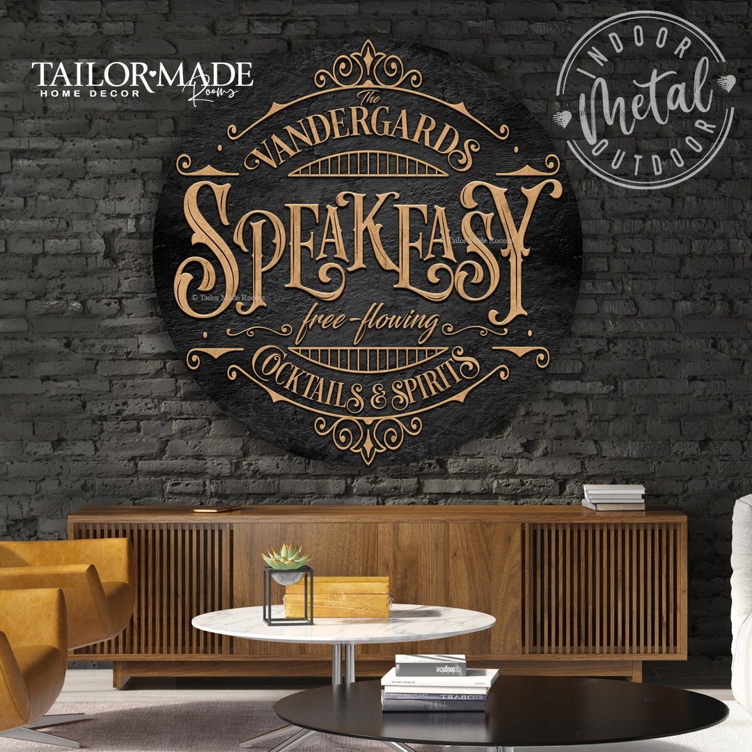 Speakeasy Sign, Bar Sign, Bourbon Bar Sign, Bar Wall Decor, Metal Bar ...