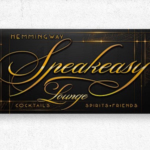 Speakeasy Bar Sign, Lounge Bar Sign, Speakeasy Lounge Sign,bar Wall Decor,large Bar Wall Art,bar ...