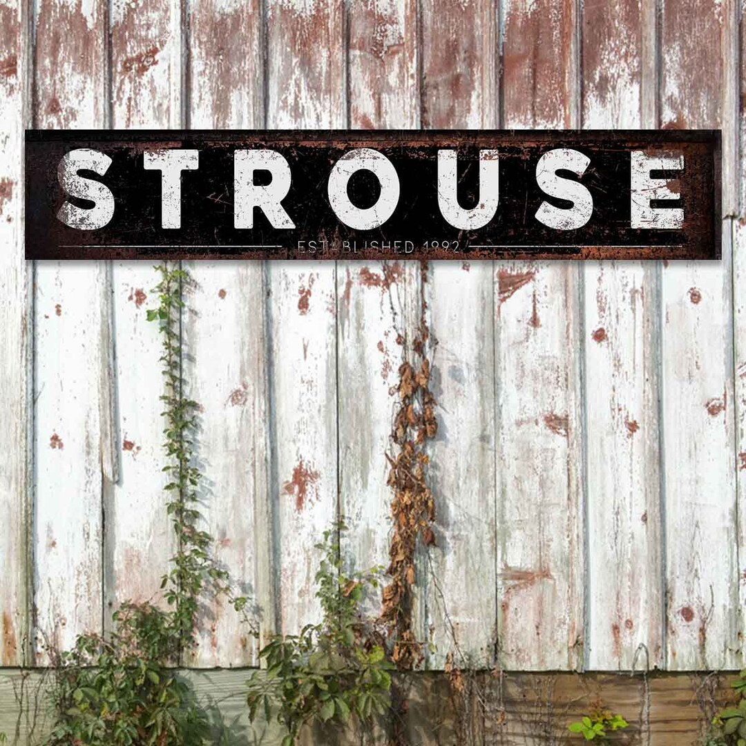 Outdoor Metal Signs, Large Custom Ranch Sign, Over-sized Rustic Signs ...