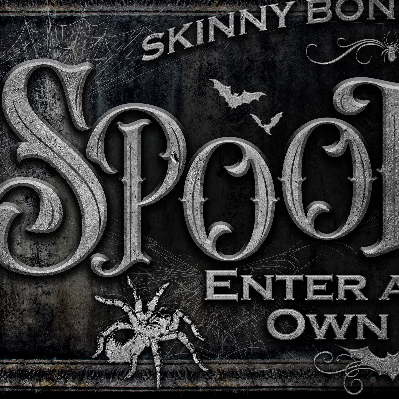 Halloween Sign Spookeasy Lounge, Personalized Halloween Wall Decor ...
