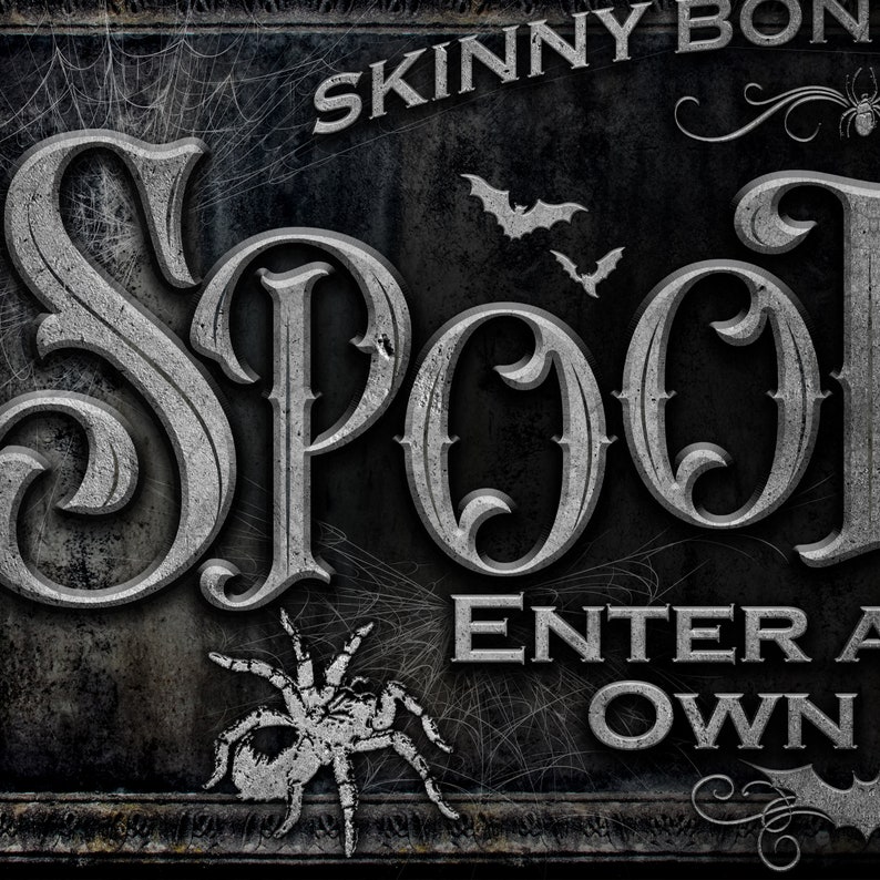 Halloween Sign Spookeasy Lounge, Personalized Halloween Wall Decor ...
