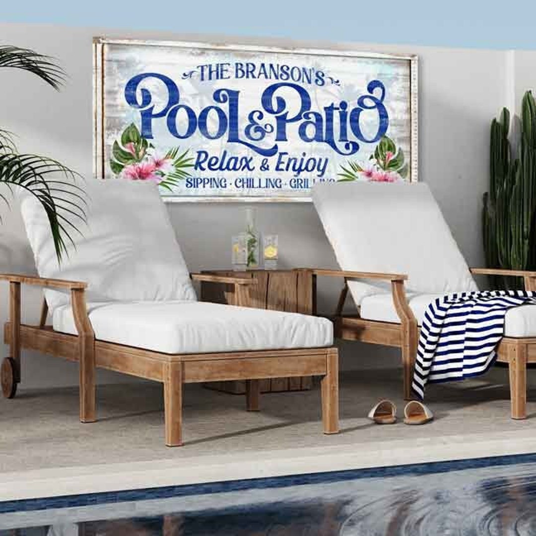 Pool & Patio Sign, Patio, Poolside Sign,personalized Pool Sign,pool ...