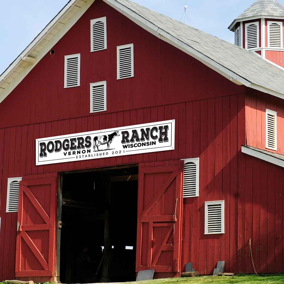 Barn Sign Business Sign Large Metal Sign Metal Artworkfarm Decorpersonalized Signoutdoor