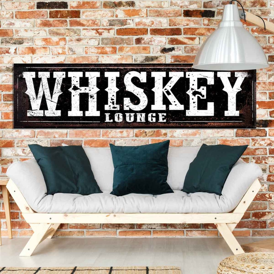 Whiskey Sign Whiskey Bar Sign Man Cave Whiskey Signs for - Etsy