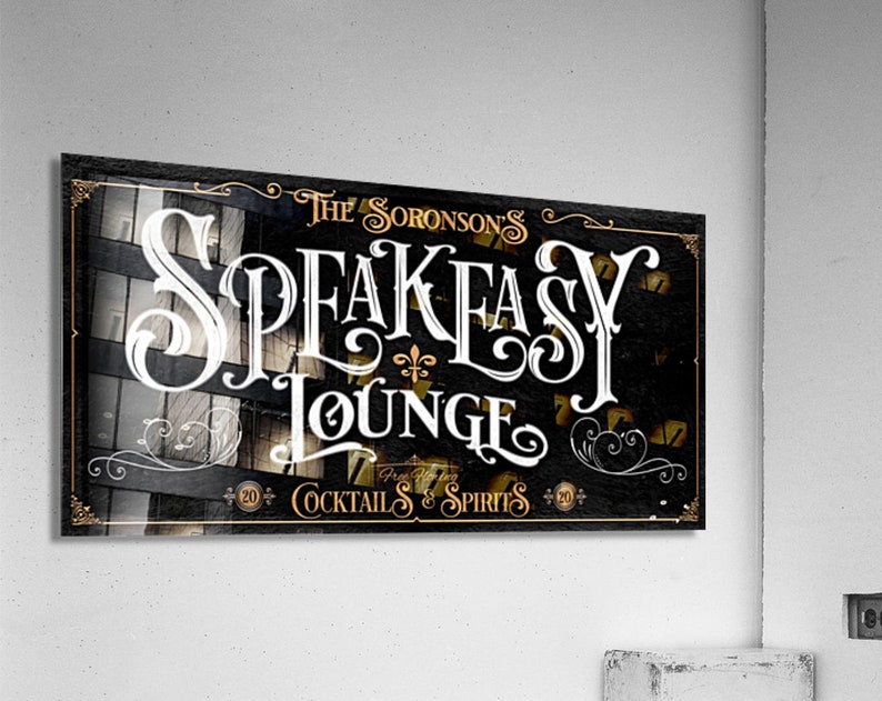 Speakeasy Bar Signbar Signspeakeasy Lounge Signbar Wall - Etsy