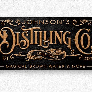 Speakeasy Bar Sign, Distillery Sign, Bourbon Bar Sign, Lounge Bar Sign ...