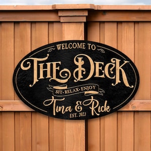 Deck Signs, Patio Signs, Deck Decor, Porch Signs, Porch Decor, Front ...