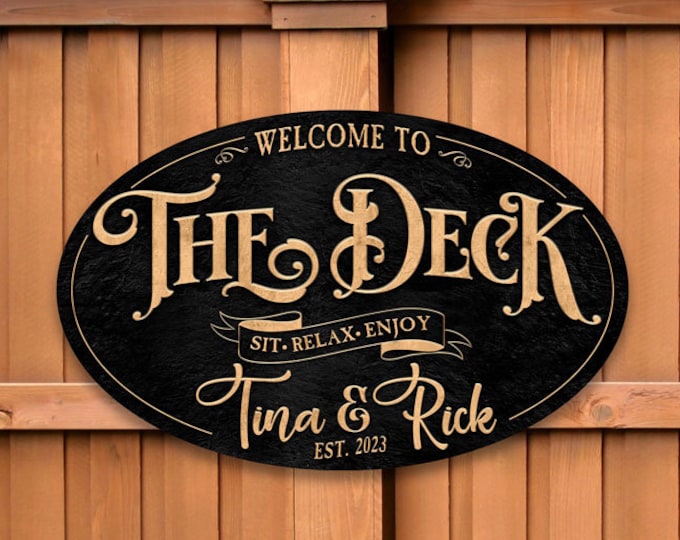 Backyard Sign, Patio Signs, Deck Signs, Pool Signs, Porch Decor, Entry ...