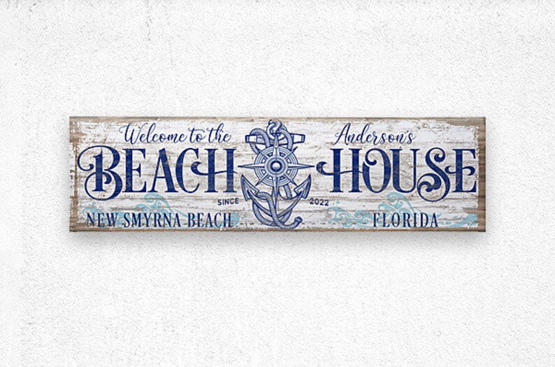 Beach House Sign, Beach House Wall Decor,beach House Decor,coastal Art ...