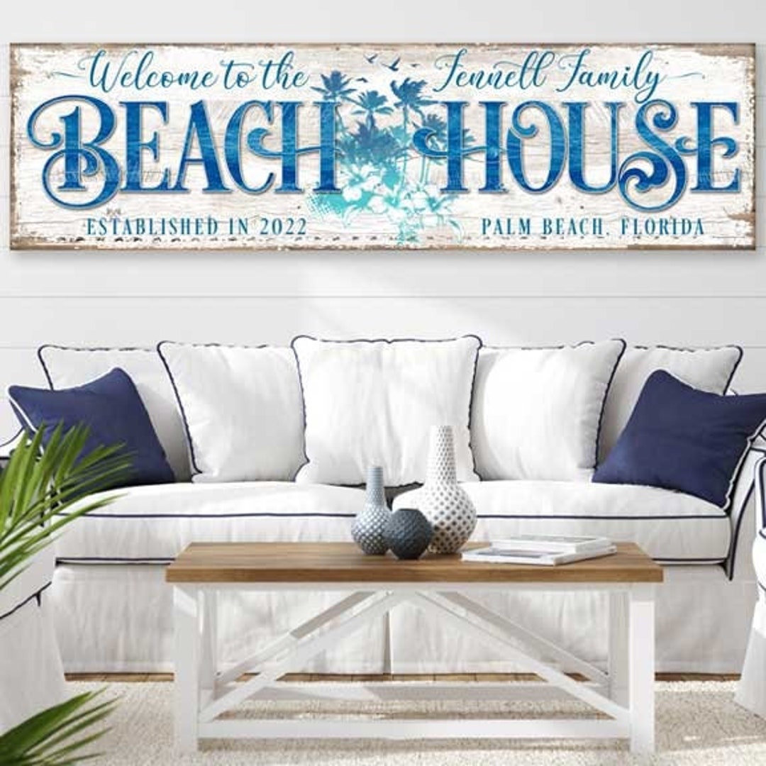 Coastal Wall Decor,beach House Sign,surfboard Decor Ideas,sand and Surf ...