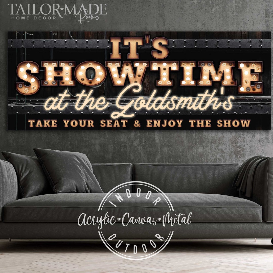 Theater Sign, Movie Room Sign, Theater, Showtime Room Sign, Billiards ...