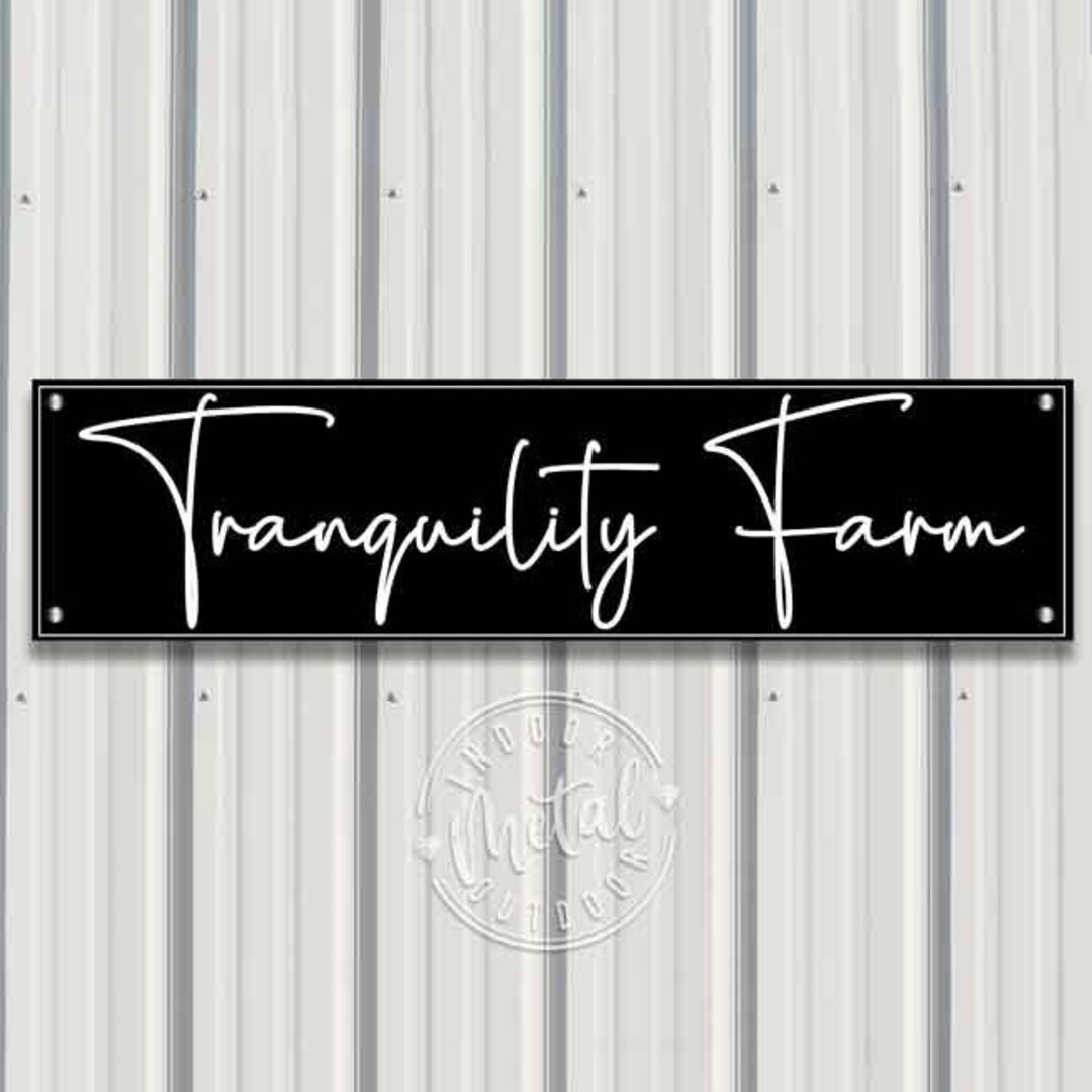 Barn Signs, Business Sign, Large Metal Sign, Metal Artwork, Custom ...