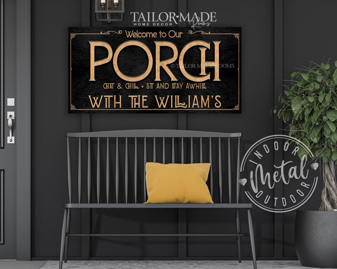 Porch Decor, Porch Sign, Porch Sitting Sign, Front Porch Sign, Modern ...