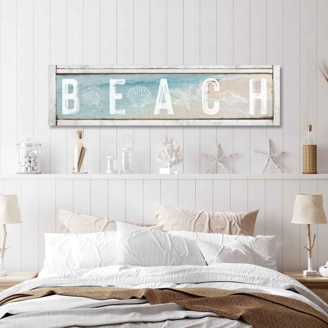 Coastal Wall Decor, Beach House Sign, Modern Farmhouse Coastal Decor ...